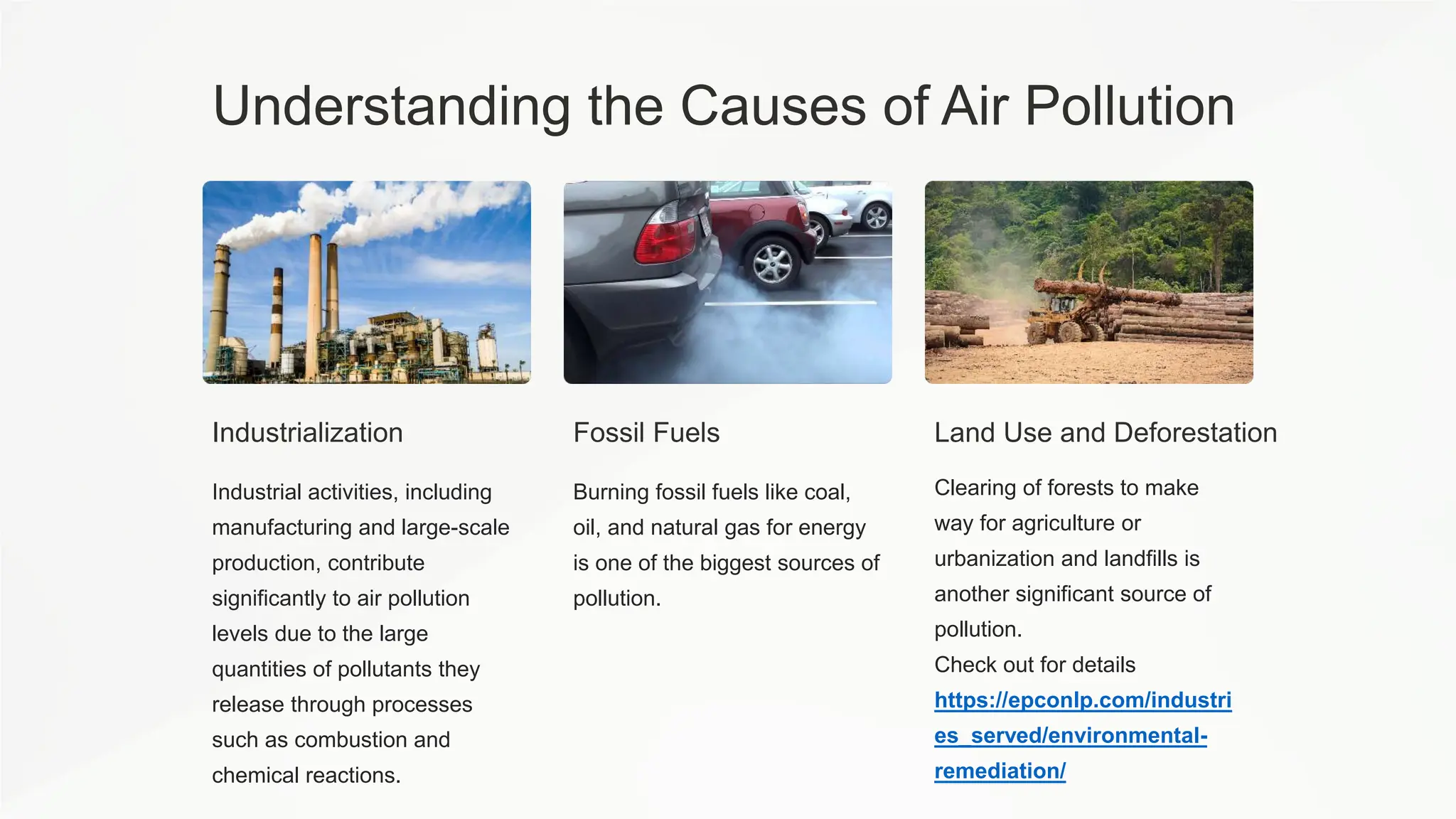 The Dark Cloud of Global Air Pollution - Epcon | PPTX