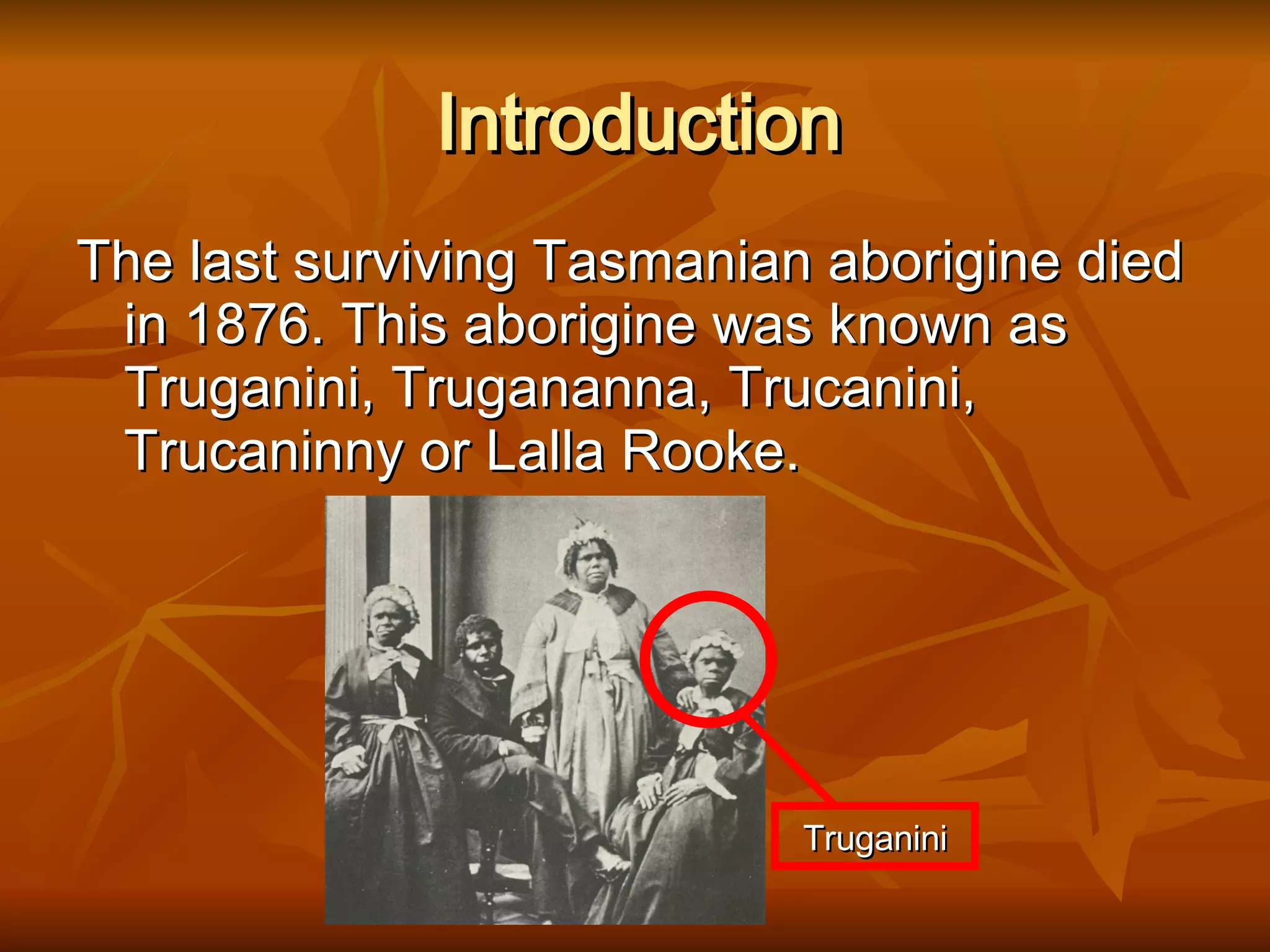 The Death Of Truganini | PPT