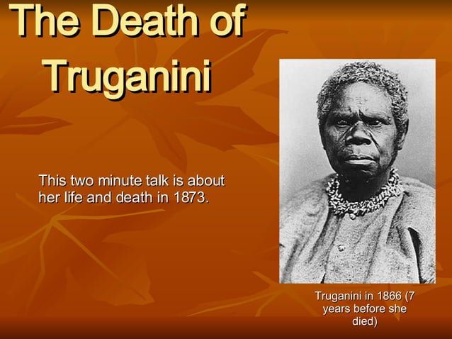 The Death Of Truganini | PPT