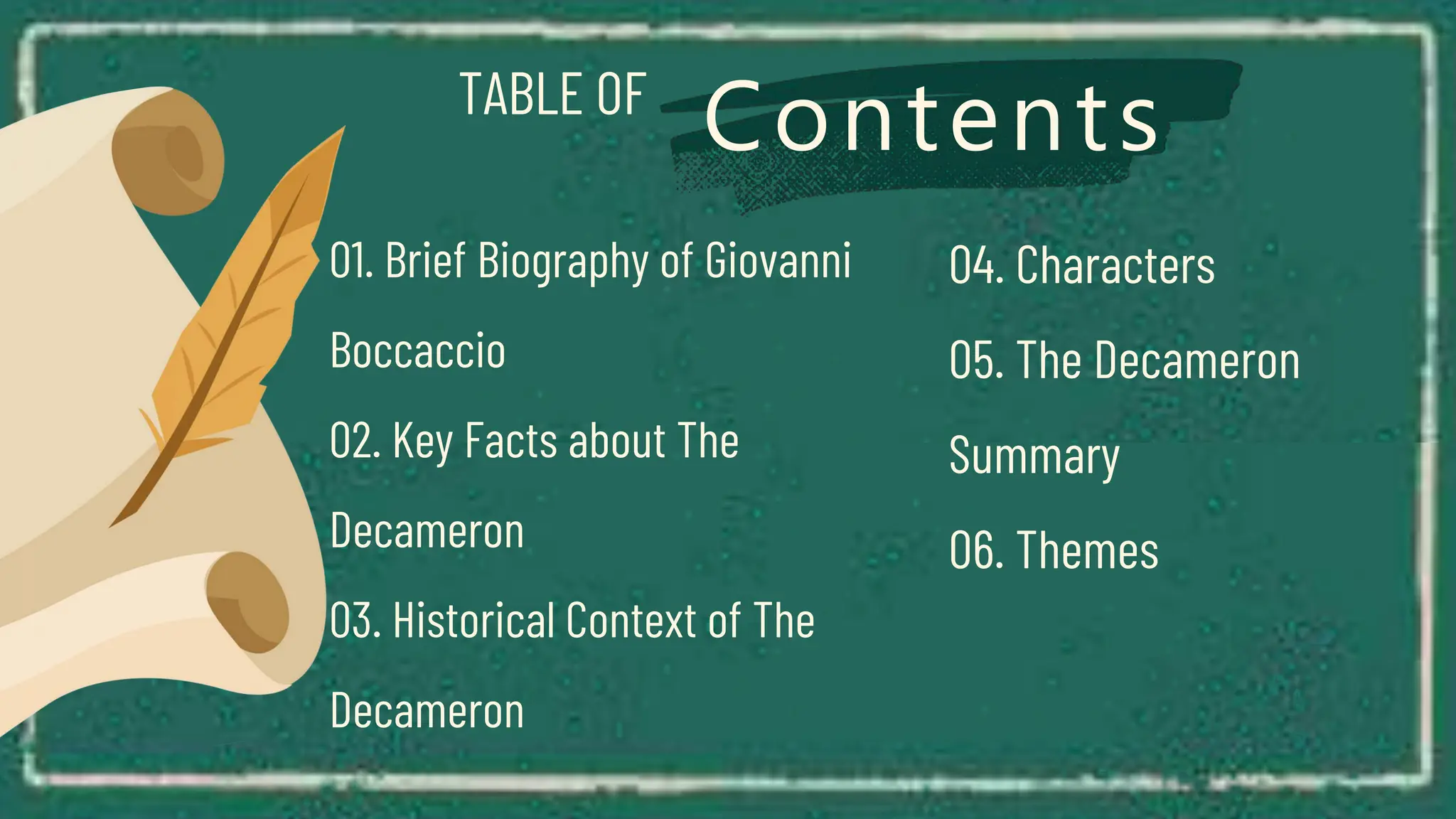 The story of The Decameron by Giovanni Boccaccio | PPTX