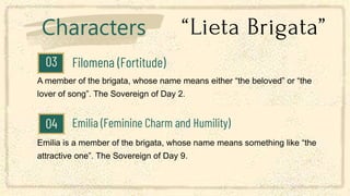 The story of The Decameron by Giovanni Boccaccio | PPTX