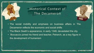 The story of The Decameron by Giovanni Boccaccio | PPTX