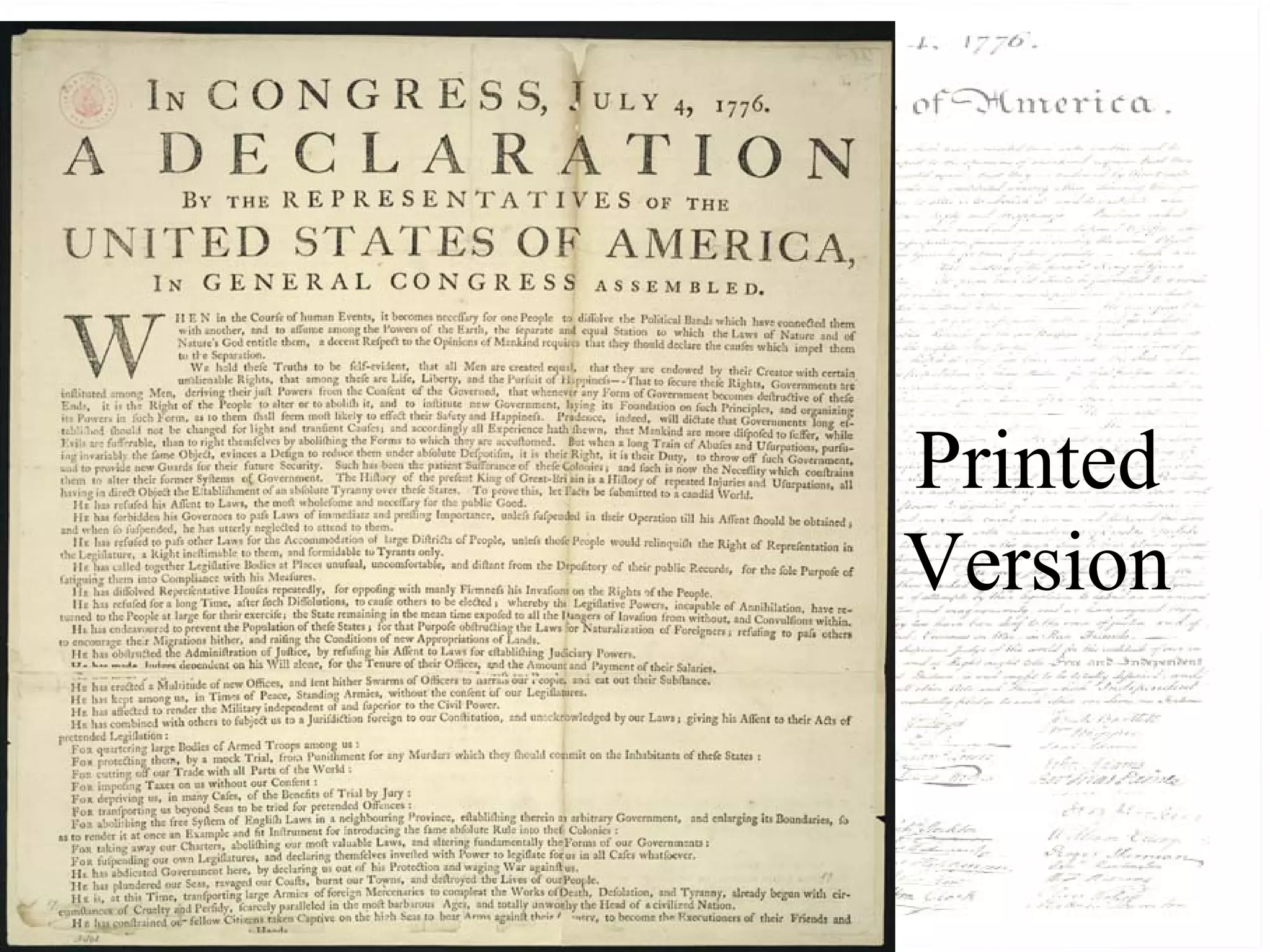The Declaration Of Independence | PDF