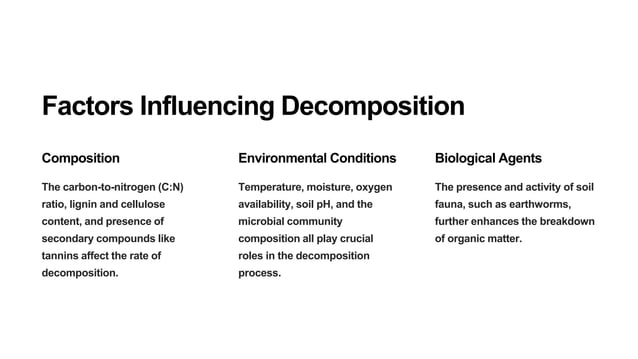 Decomposition in the ecosystem - an overview | PPTX