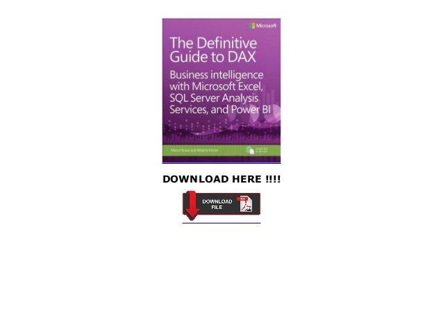 The Definitive Guide To Dax Business Intelligence With Microsoft Excel