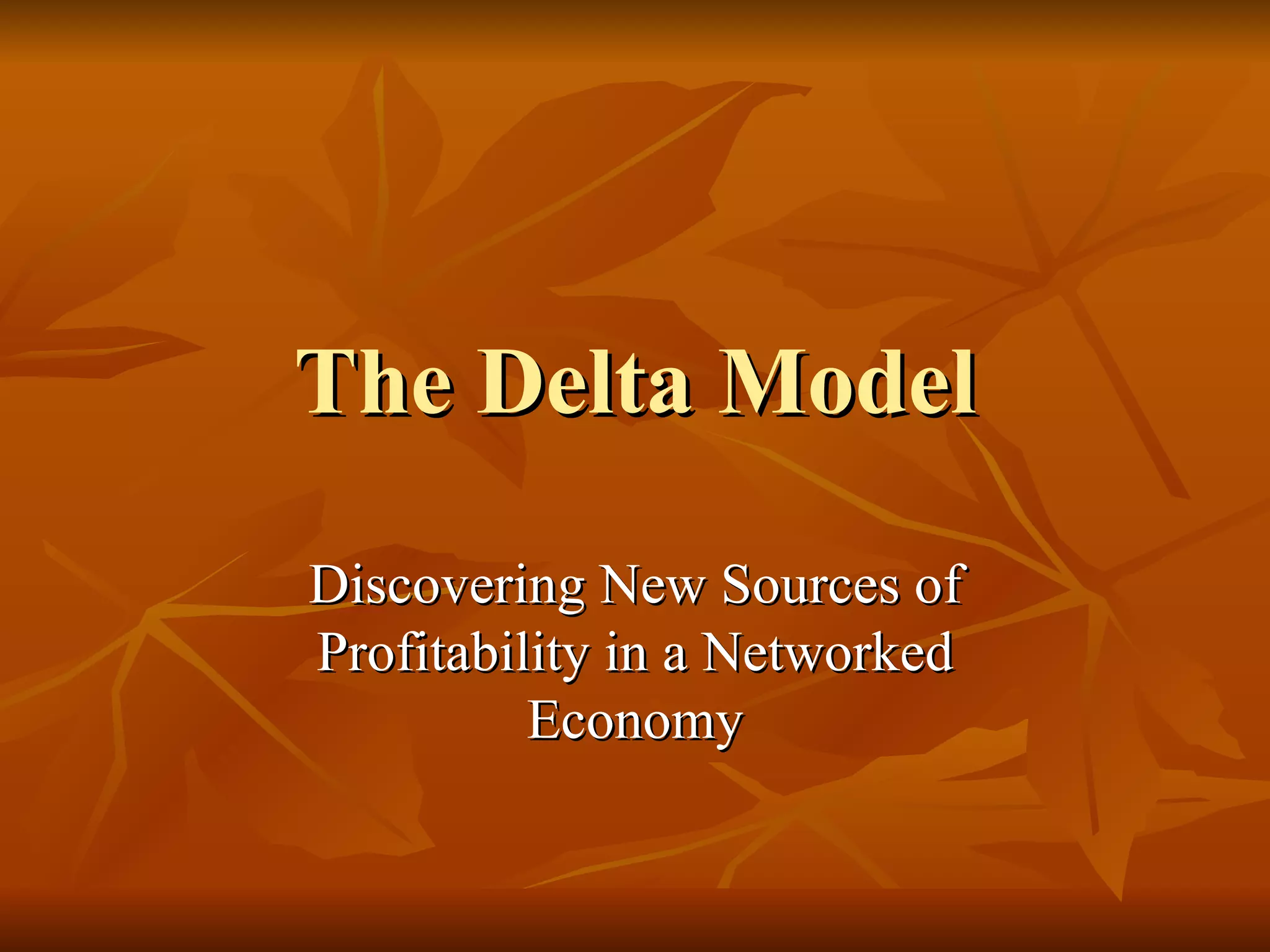 The Delta Model | PPT