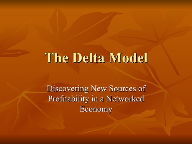 The Delta Model | PPT