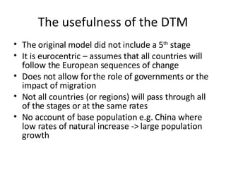 The Demographic Tranistion Model | PPT