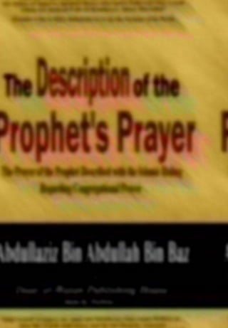 The description-of-the-prophet-s-prayer-pbuh | PDF