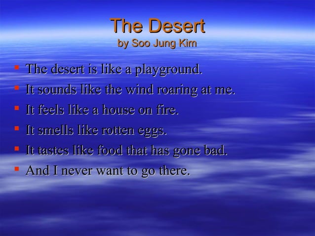 The Desert Poetry | PPT