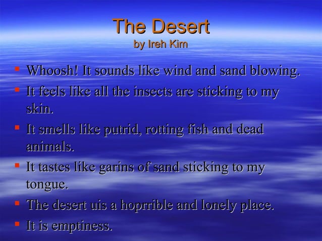 The Desert Poetry | PPT