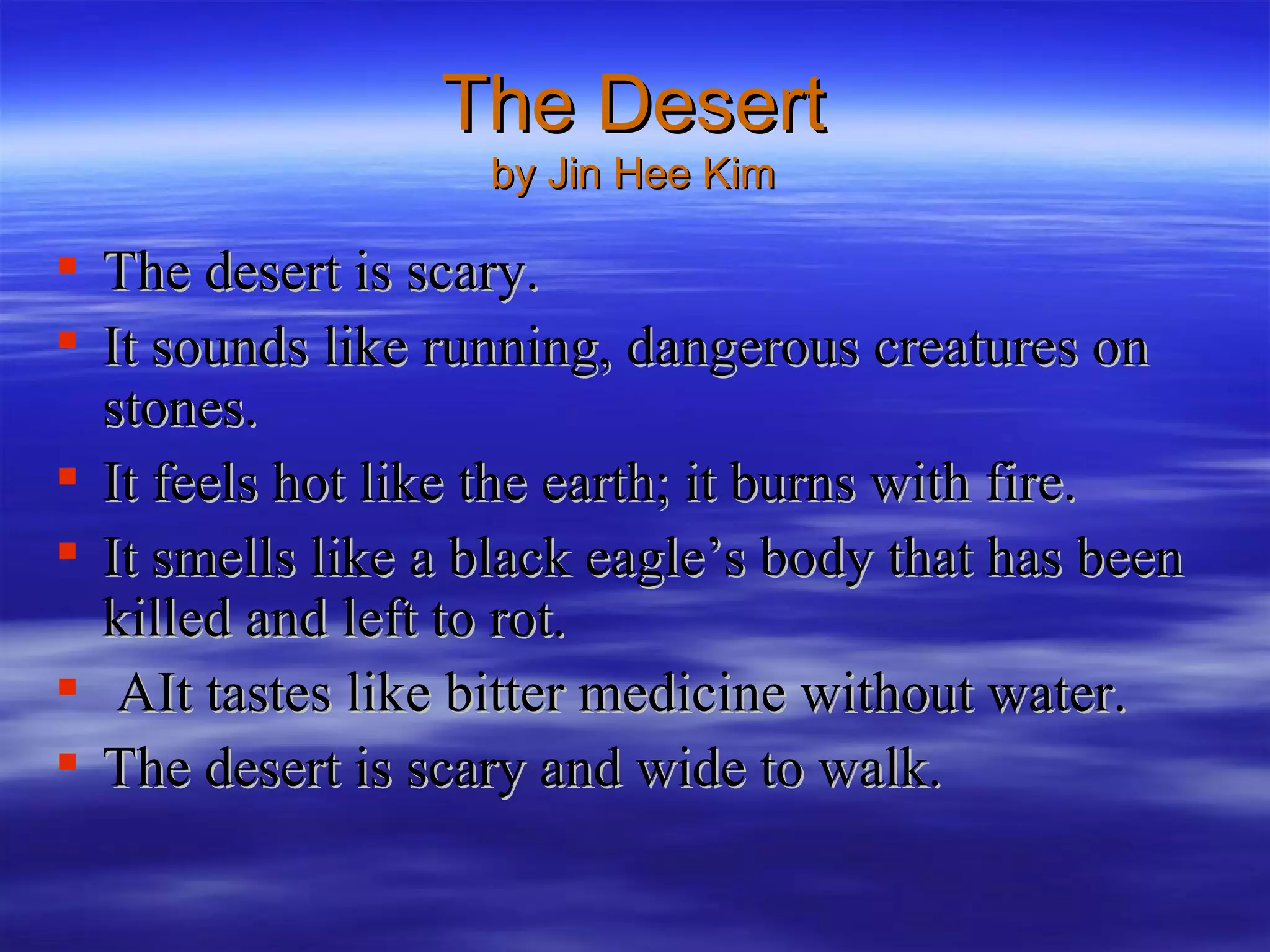 The Desert Poetry | PPT