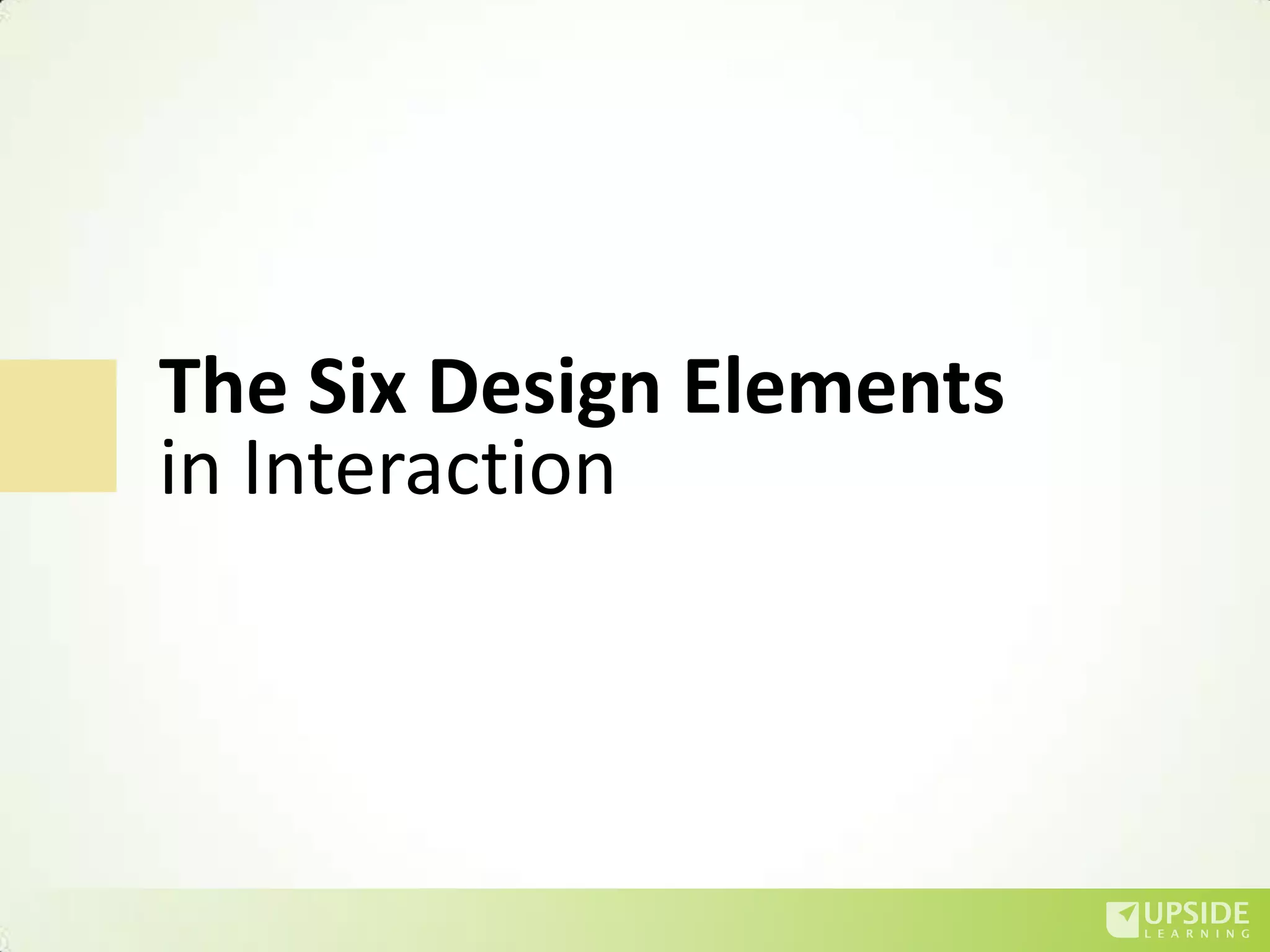The Design Of Interaction For eLearning | PPT