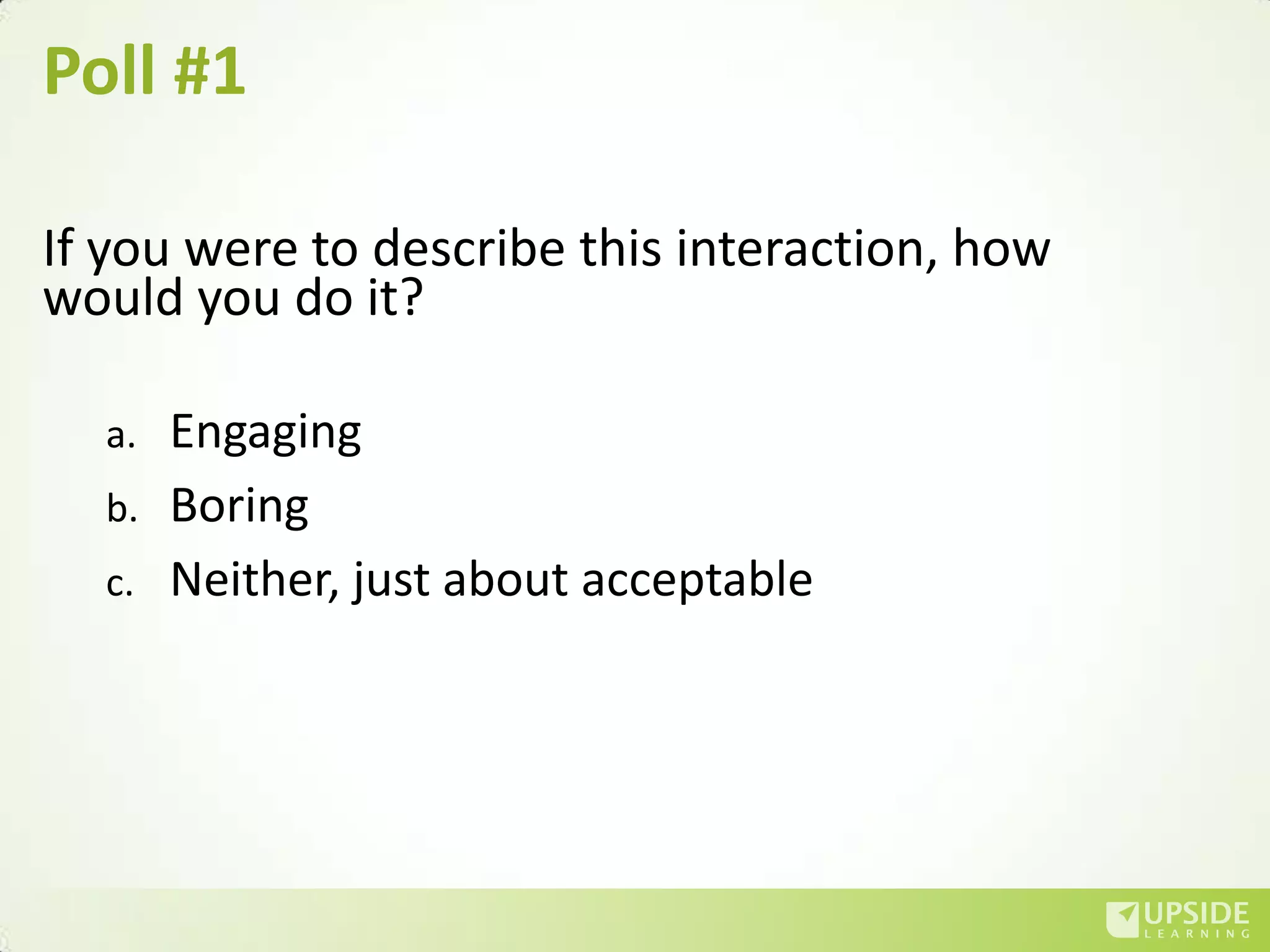 The Design Of Interaction For eLearning | PPT