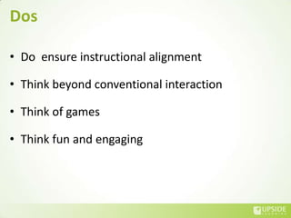 The Design Of Interaction For eLearning | PPT