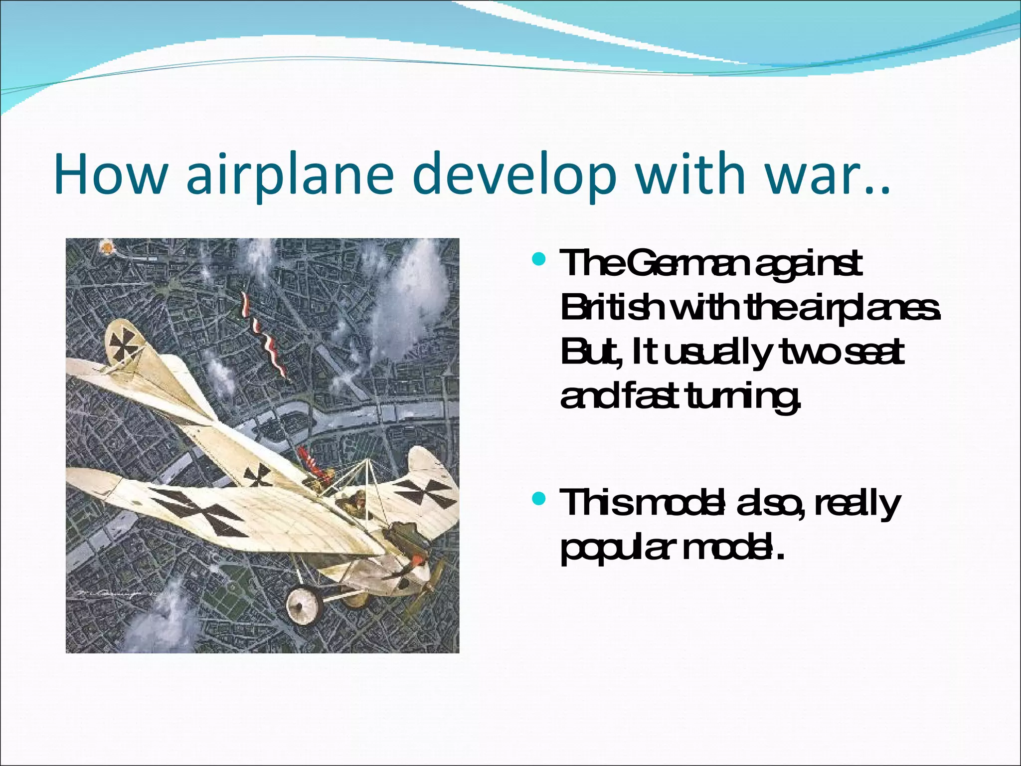 The Development Of Airplane1 | PPT