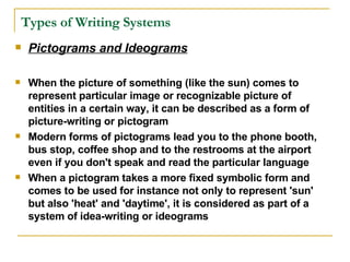 The Development Of Writing | PPT