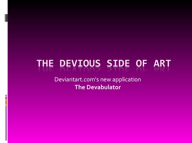 Devabulator | PPT