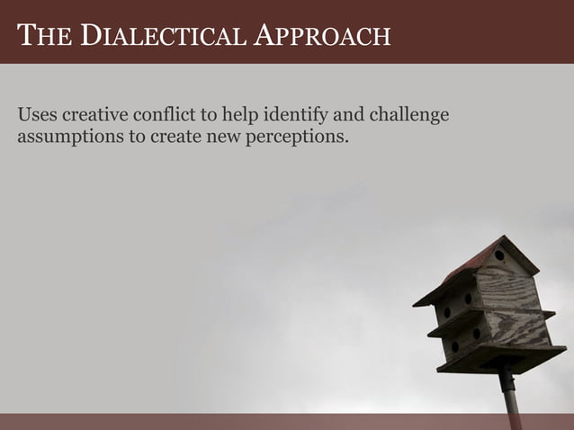 The Dialectical Approaches | PDF | Education