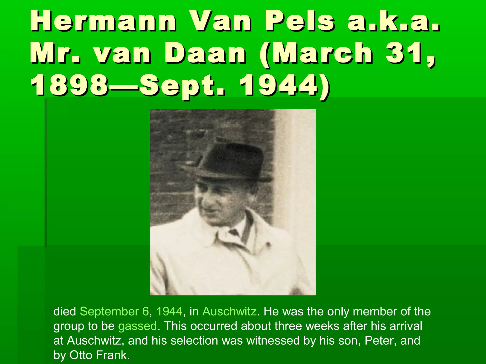The Diary Of Anne Frank Power Point | PPT
