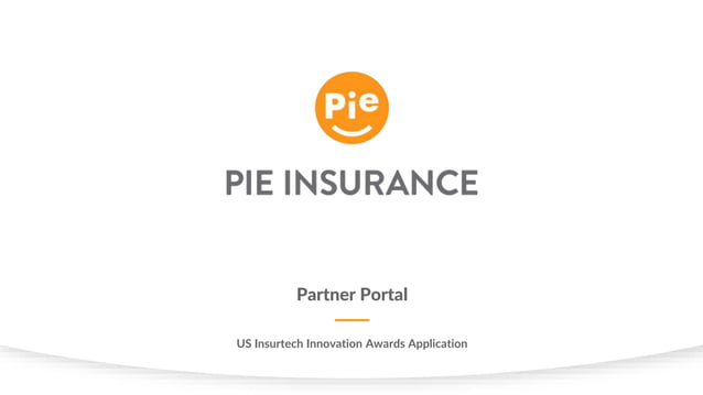 Pie Insurance - InsurTech Innovation Award 2022 | PPT