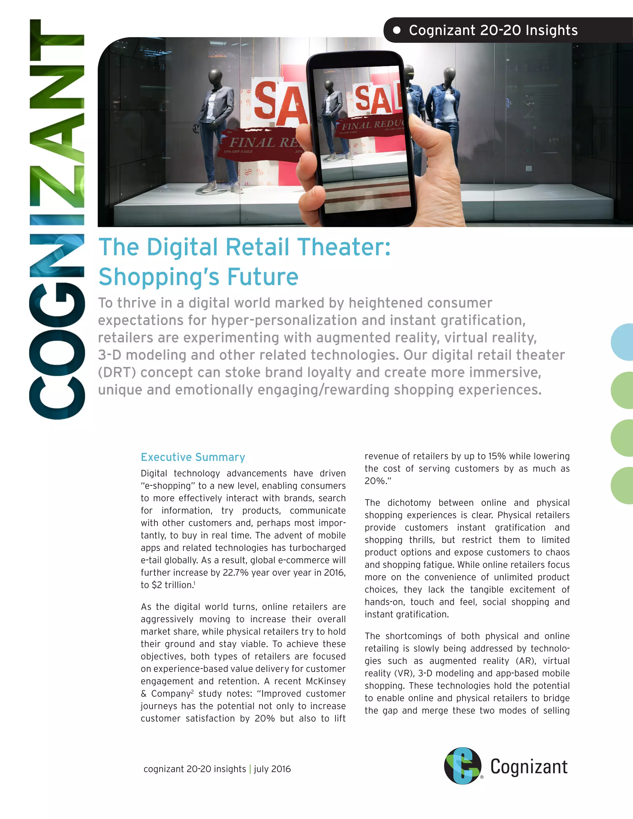 The Digital Retail Theater: Shopping's Future | PDF