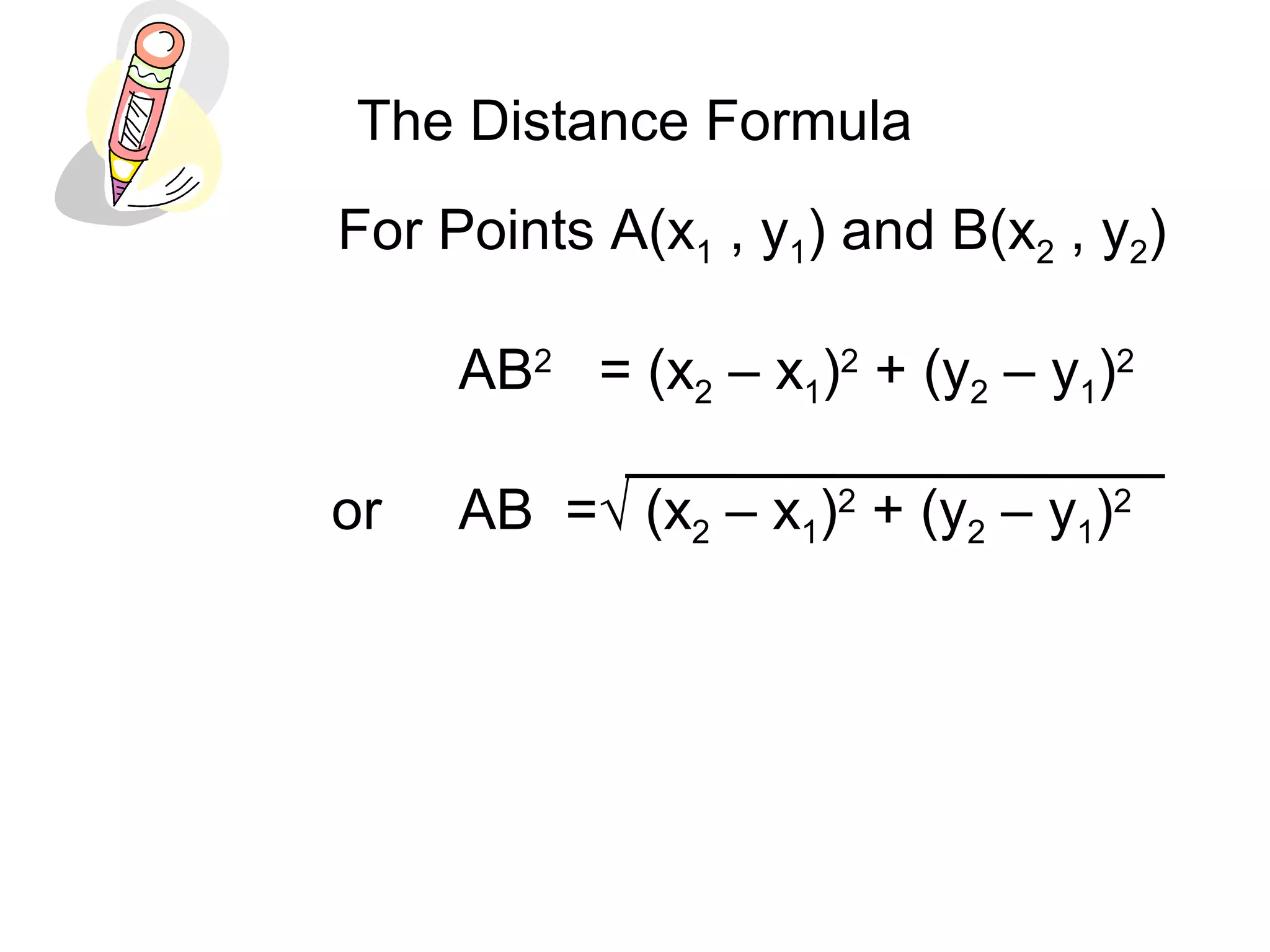 The distance formula | PPT