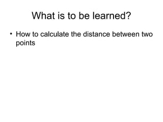 The distance formula | PPT
