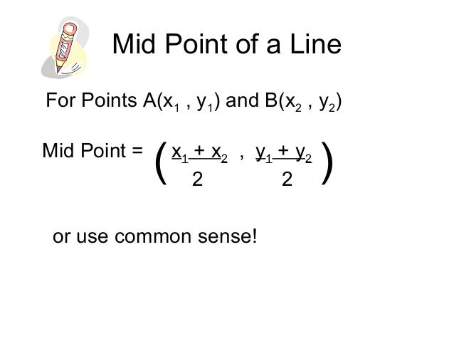 The distance formula