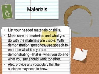 The Demonstrative Speech | PPT