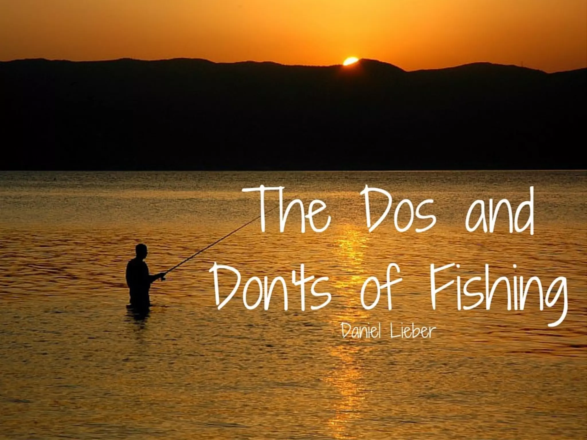The Dos and Don'ts of Fishing | PDF