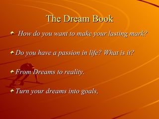 The Dream BooK | PPT