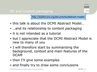 The Dublin Core Abstract Model – a packaging standard? | PPT