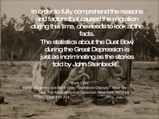 The Dust Bowl Odyssey Ppt | PPT