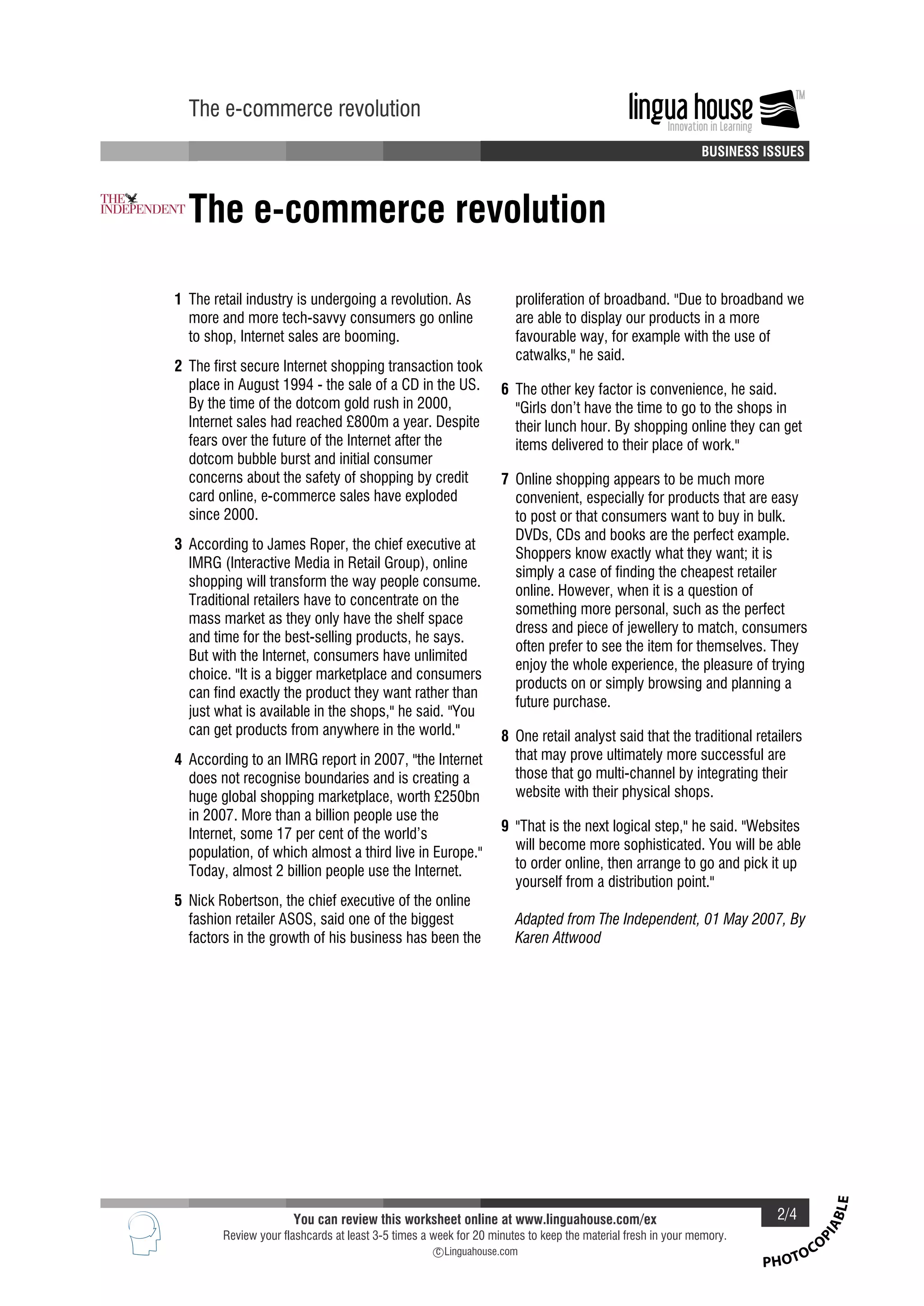 The e-commerce-revolution | PDF