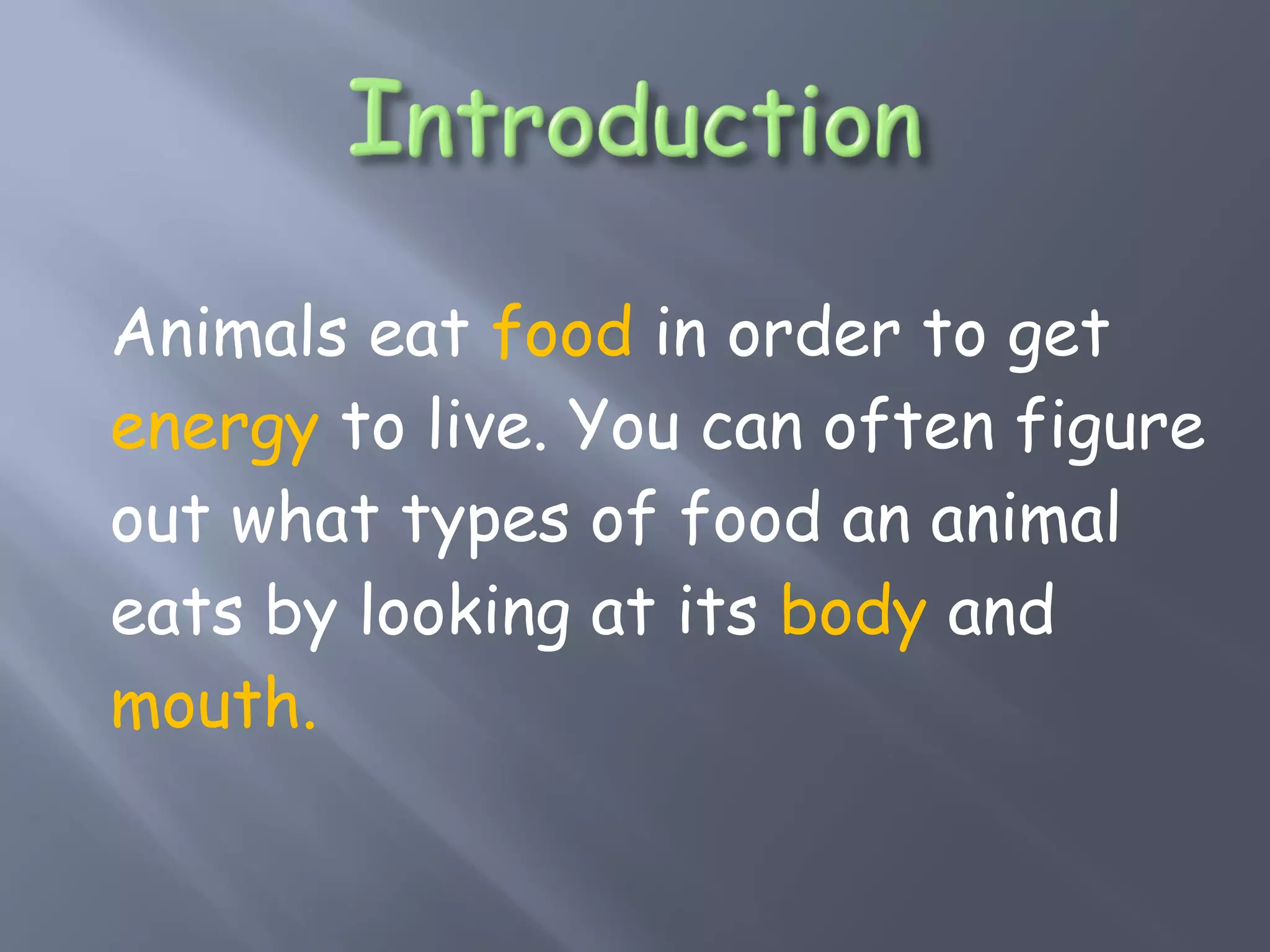 The eating-habits-of-animals-ppt-teeth | PPT