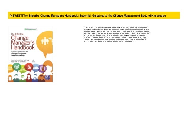 [NEWEST]The Effective Change Manager's Handbook: Essential Guidance t…