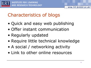 The effective use of blogs in economics education | PPT