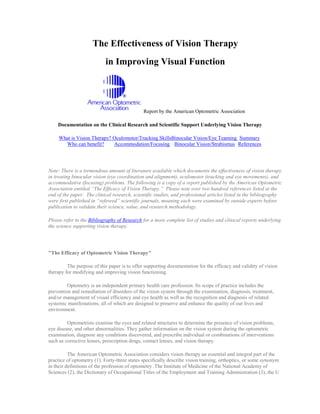 The effectiveness-of-vision-therapy | PDF