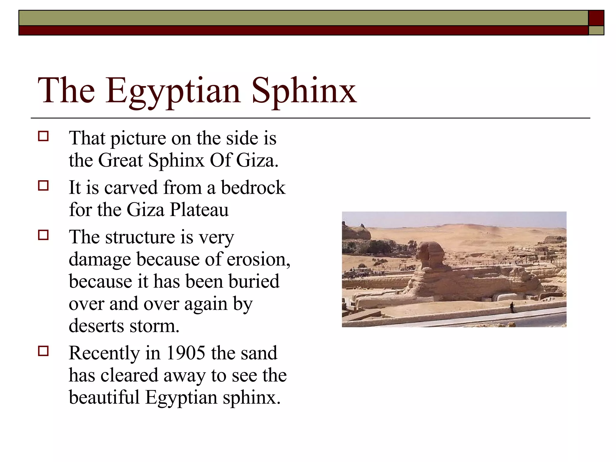 The Egyptian Sphinx | PPT