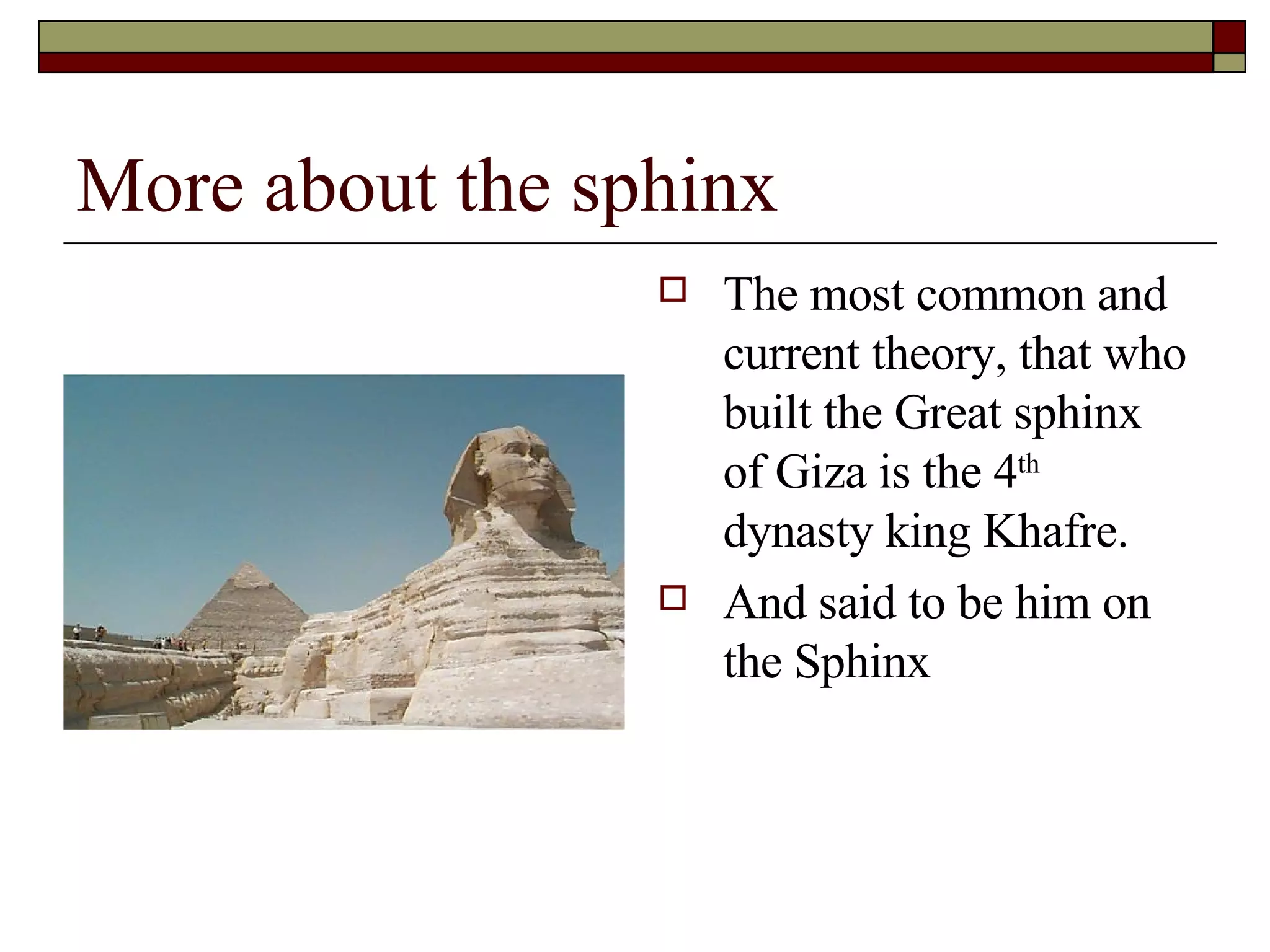 The Egyptian Sphinx | PPT
