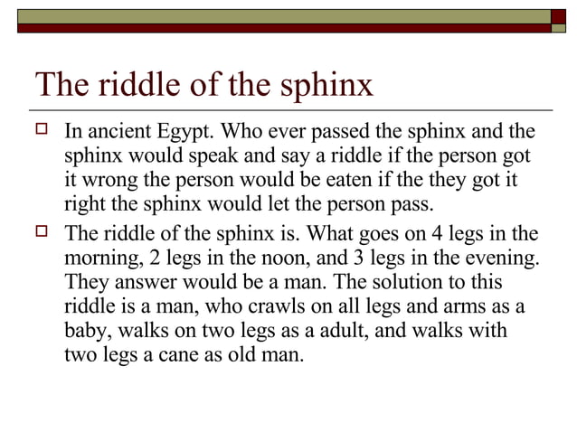 The Egyptian Sphinx | PPT | Geography | Science