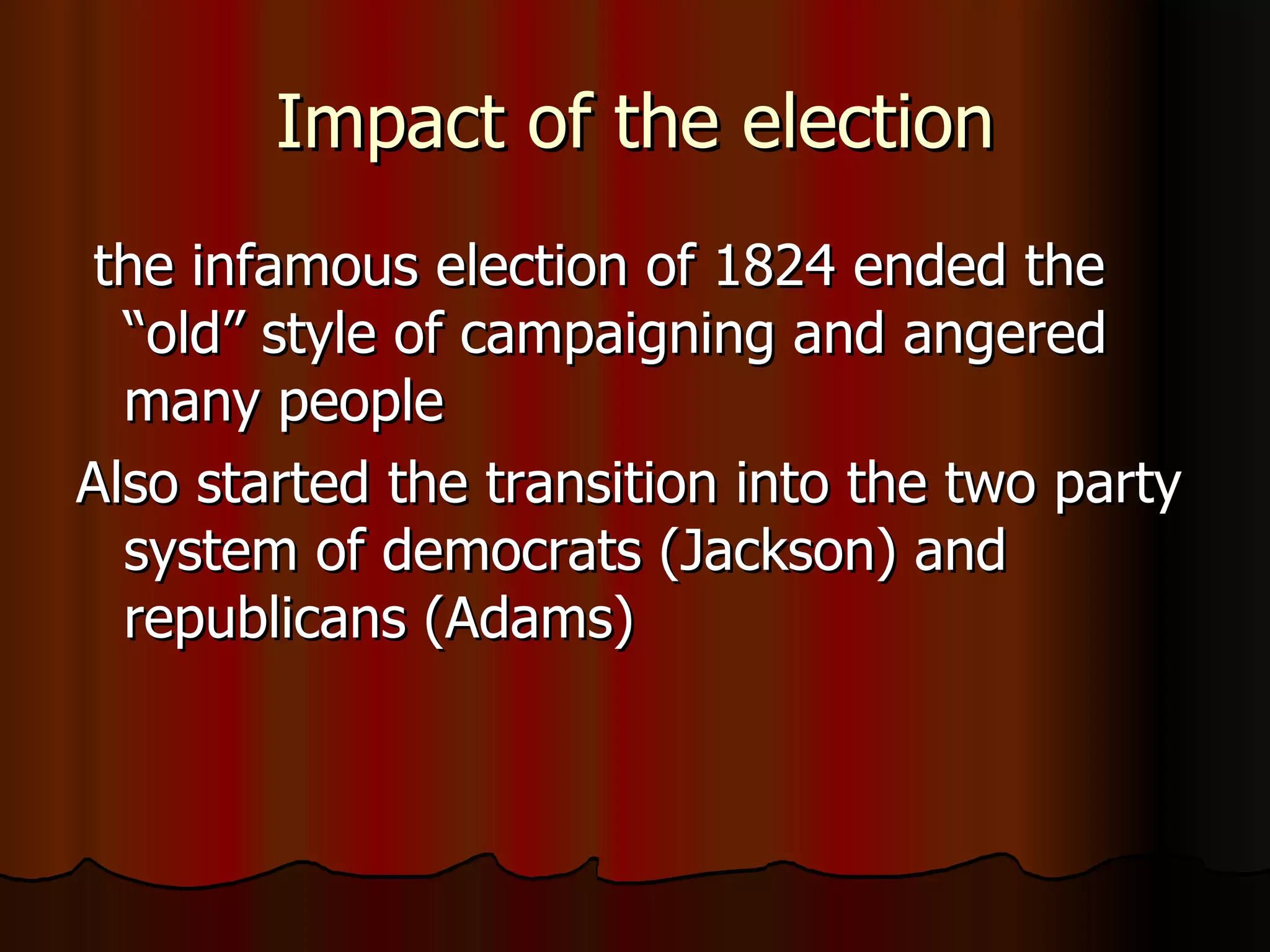 The Election Of 1824 | PPT
