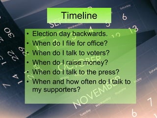 The election campaign strategy | PPT