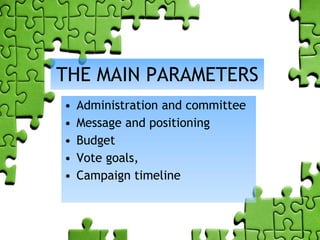 The election campaign strategy | PPT