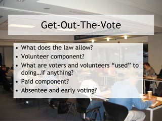 The election campaign strategy | PPT