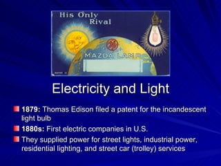 The Electric Age: Light and Motion | PPS