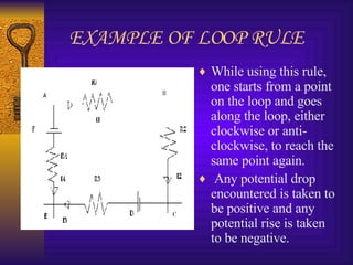 The Electric Circuit And Kirchhoff’S Rules by Students | PPT