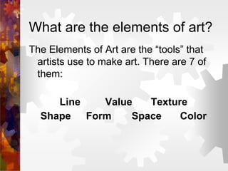 The Elements of Art | PPT