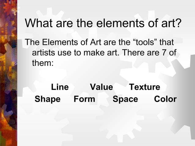 The Elements of Art | PPT